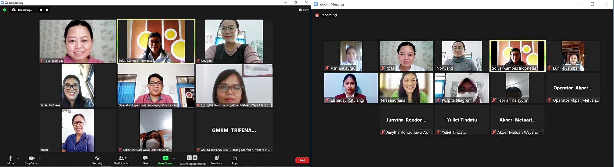 Training eCampuz Cloud di AKPER Metuari Waya Manado - eCampuz